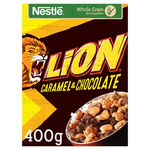 Nestle Lion Caramel and Chocolate Cereal – British Goodies Online
